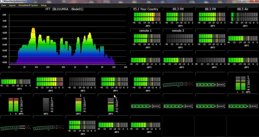 Cool Stuff: Wheatstone IP Meters GUI
