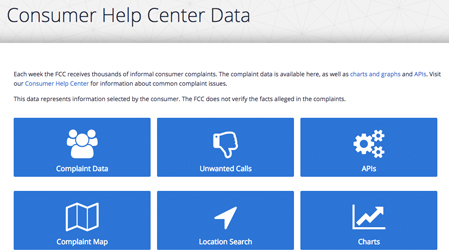 FCC Debuts Online Consumer Complaint Data Center