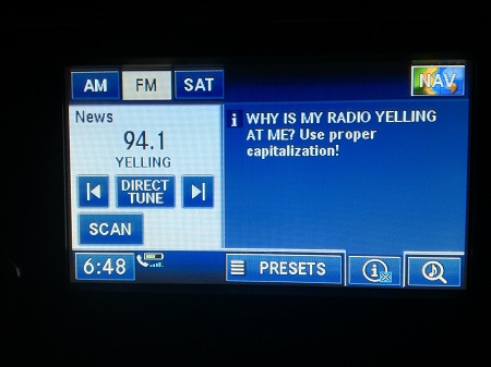 RDS Displays Should Make Sense