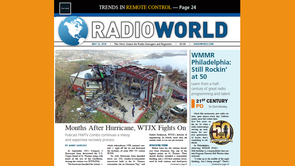 Inside the May 23, 2018 Issue of Radio World - Radio World