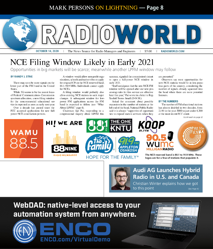 Inside the October 14 Issue of Radio World - Radio World