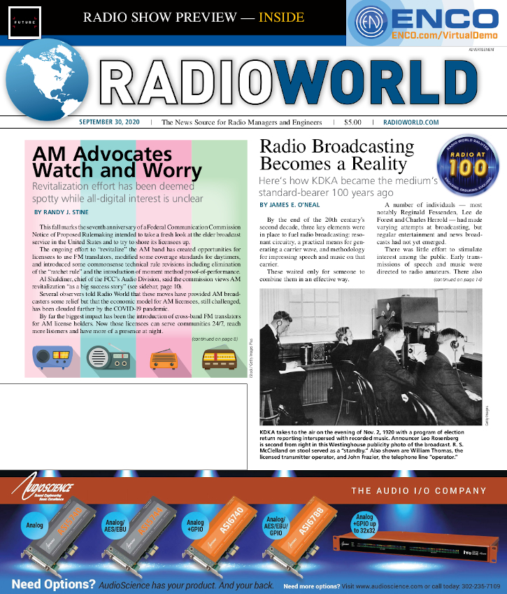 Inside the September 30 Issue of Radio World - Radio World