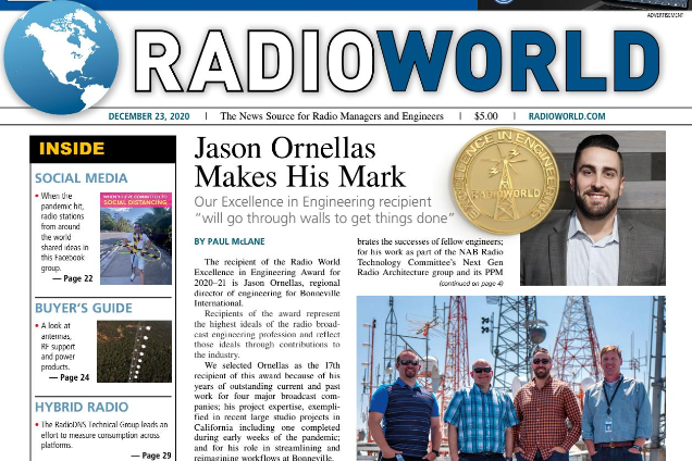 Inside the Dec. 23 2020 Issue of Radio World - Radio World